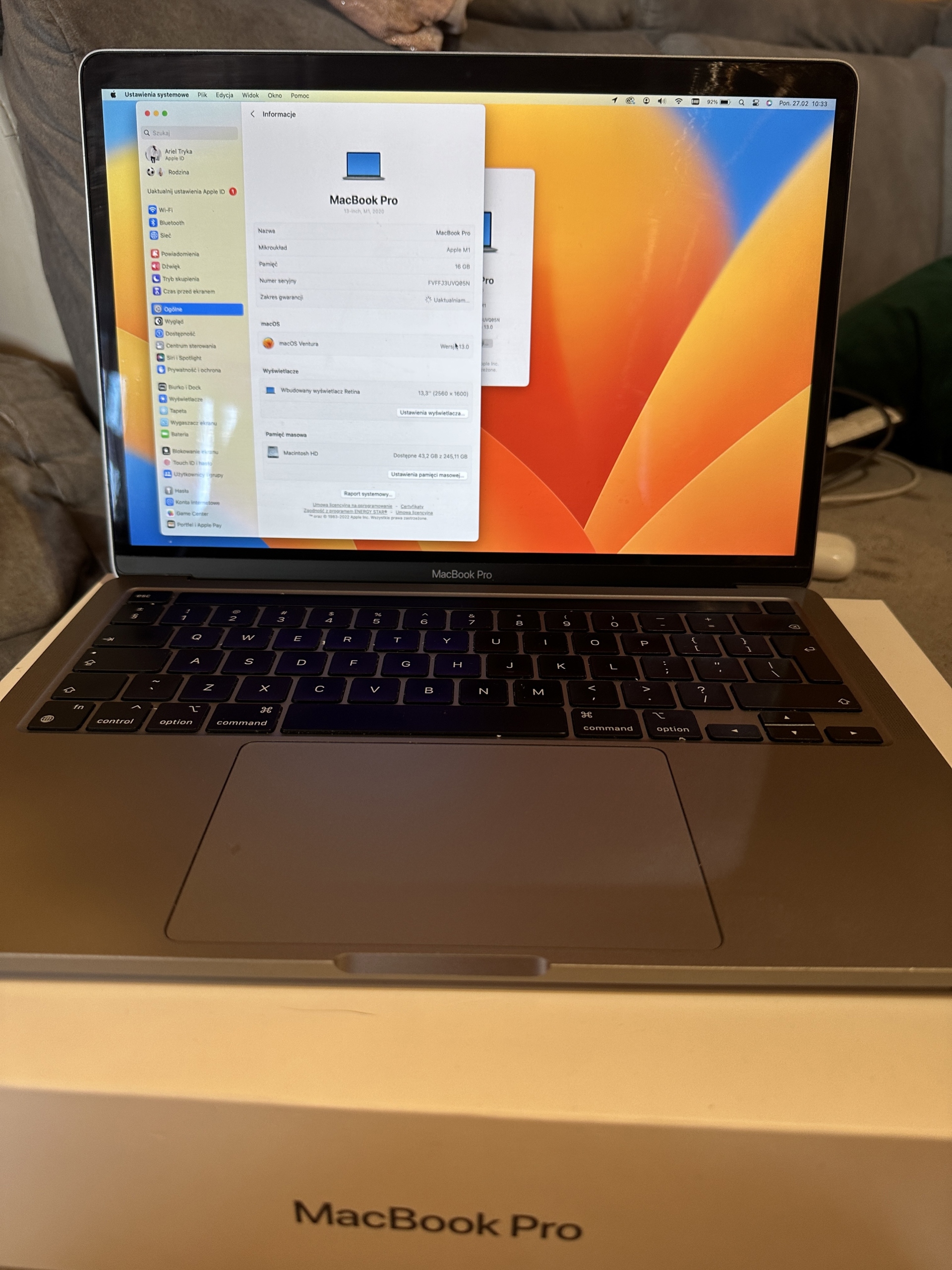 Apple MacBook Pro 16gb ram touchbar gwarancj | Gdynia | Kup teraz na ...