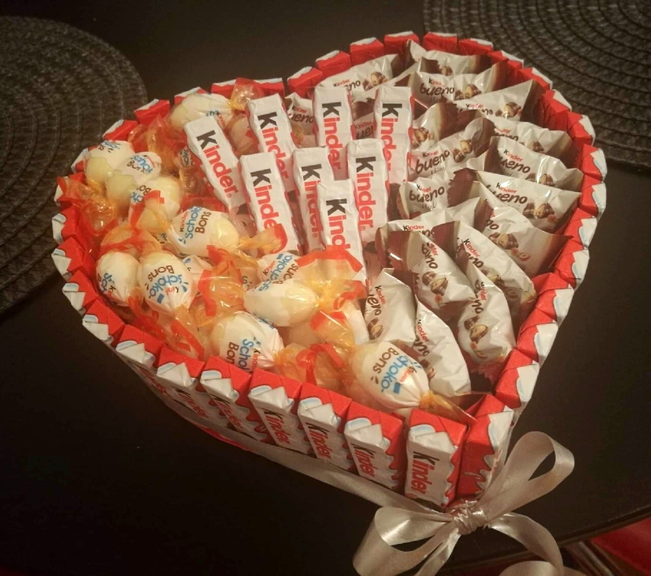 Tort z Kinder czekoladek Merci serce walentynki | Poznań | Kup teraz na ...