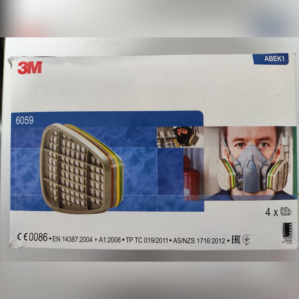 Pochłaniacz 3M filtr węglowy, ABEK1 6059 Komplet | Nowa Wieś | Kup ...
