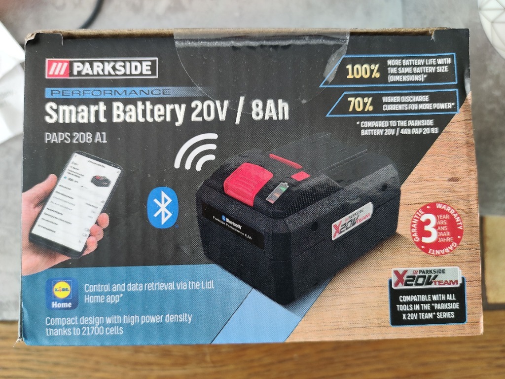 Bateria Parkside Smart Battery 20V 8Ah | Piotrków Tryb. | Kup teraz na ...