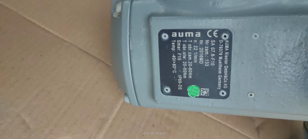 Siłownik napęd elektryczny AUMA-SA 07.6-F10 | działoszyn | Kup teraz na Allegro Lokalnie