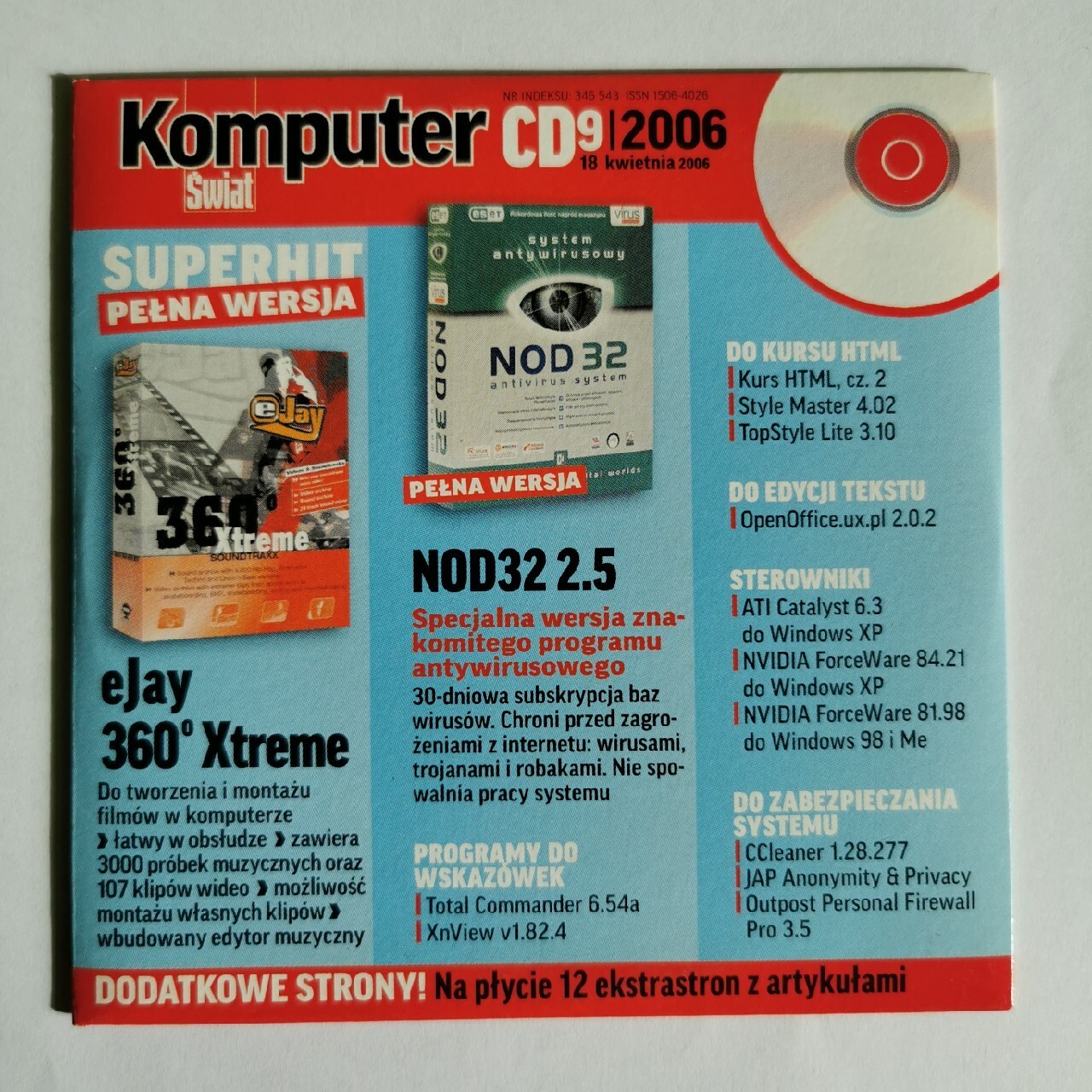 Komputer Świat 2006 9 plyta CD | Kraków | Kup teraz na Allegro Lokalnie