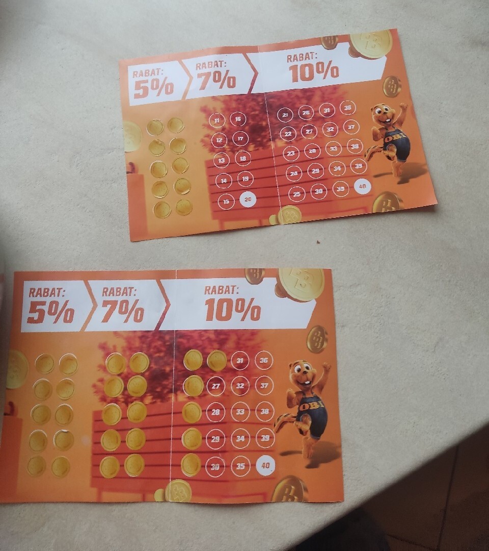 Bonusowe Bobry naklejki Obi Bobrowe Bonusy Rabaty | Ostrołęka | Kup ...