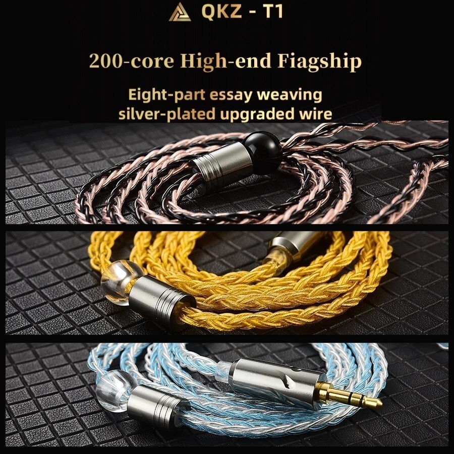 Kabel QKZ T1 8 żyłowy QDC 3 5mm Blue Gold Brown | Rawicz | Kup teraz na Allegro Lokalnie