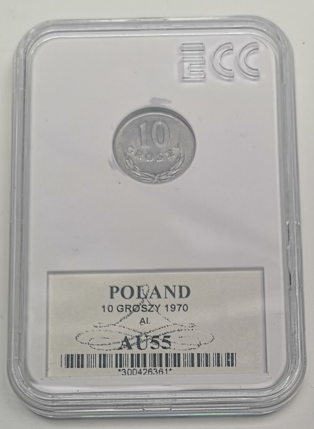 10 GROSZY 1970 - grading GCN AU55 | Gdańsk | Kup teraz na Allegro Lokalnie