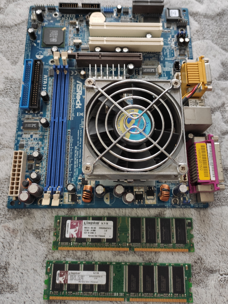 Płyta ASROCK K7S41GX s462 + AMD Barton 2500+ RAM | Warszawa | Kup teraz ...