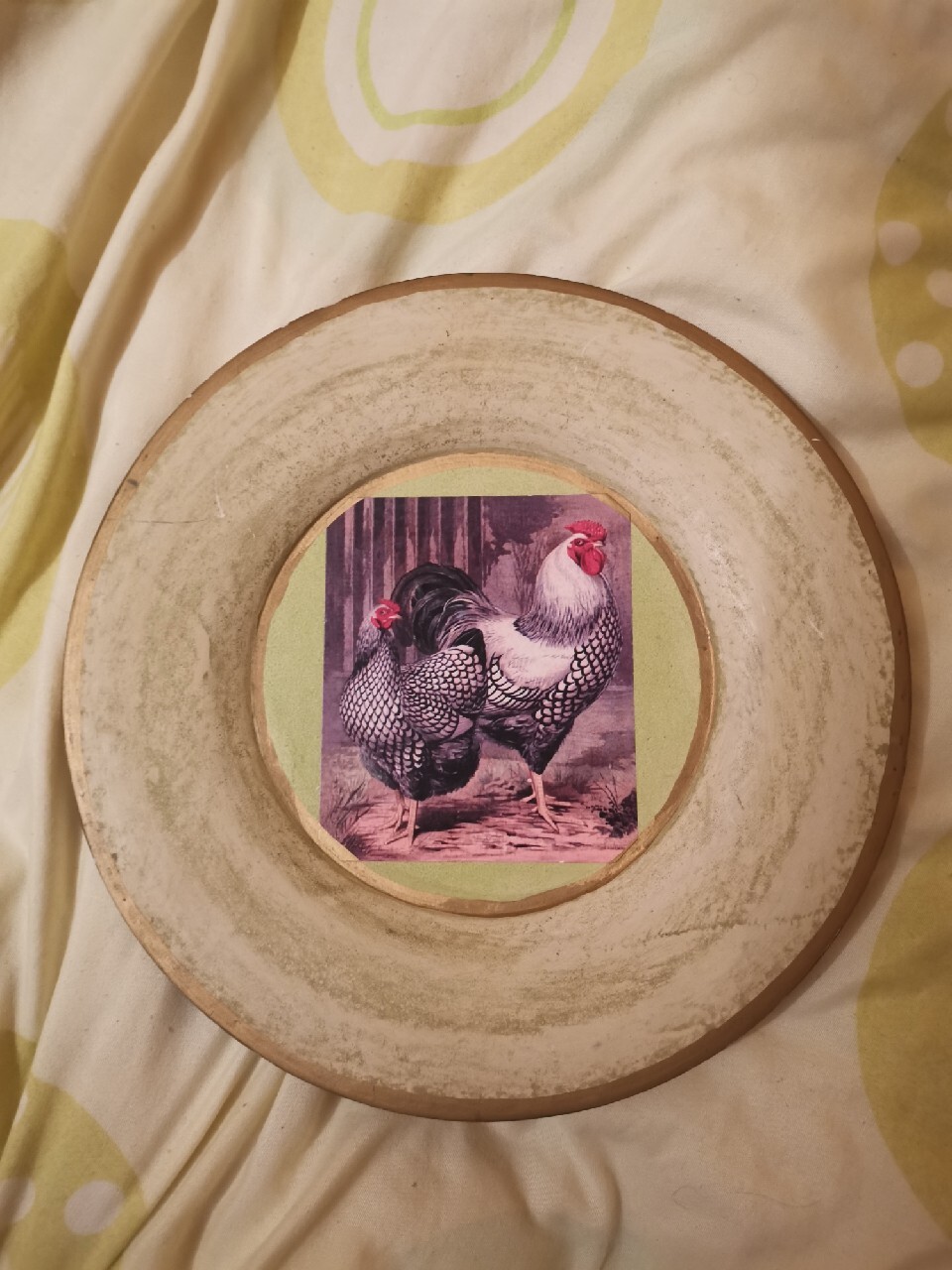 Kogut i kura talerz angielski do zaw na ścianę | Warszawa | Licytacja ...