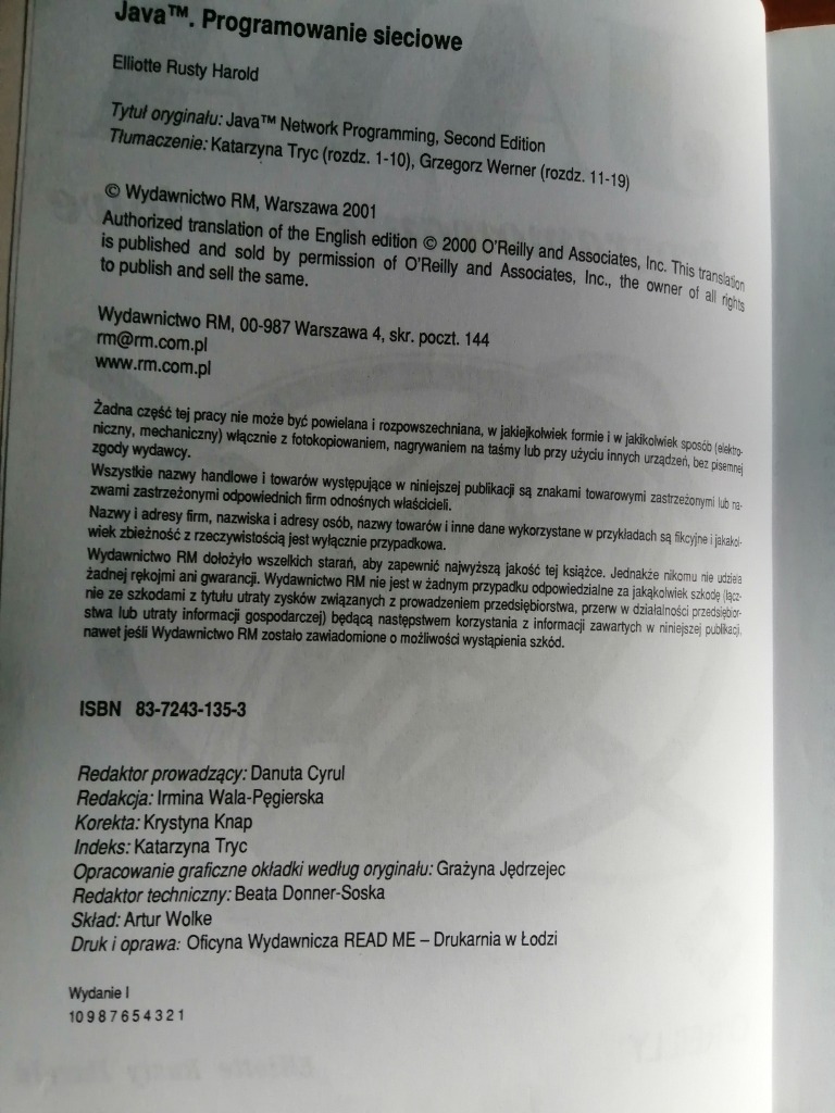 JAVA Programowanie sieciowe. | Kokotów | Kup teraz na Allegro Lokalnie