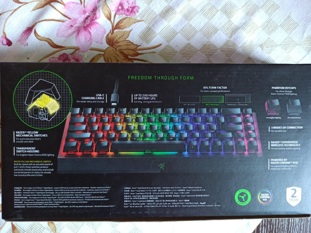 Klawiatura RAZER BlackWidow V3 Mini HyperSpeed Phantom Edition ...