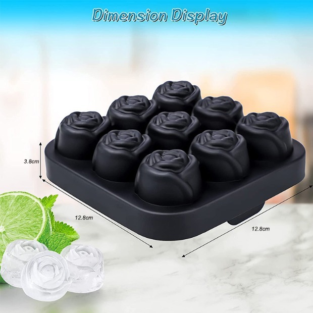 Formy do robienia kostek lodu - lodowe róże | Pobiedziska | Kup teraz ...