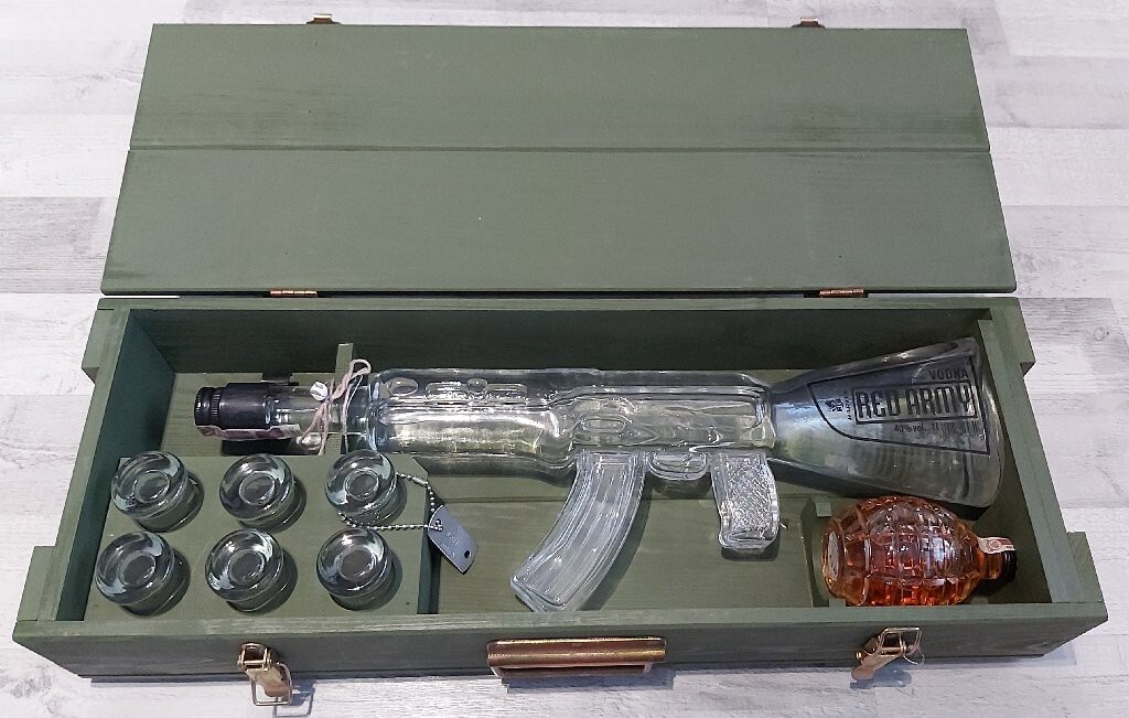 Red Army Vodka Wódka AK 47 1,2L Skrzynia Prezent | sosnowiec | Kup ...