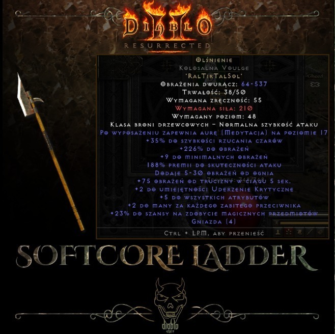 Diablo 2 Resurrected LADDER Insight Thresher | Kraków | Kup teraz na ...