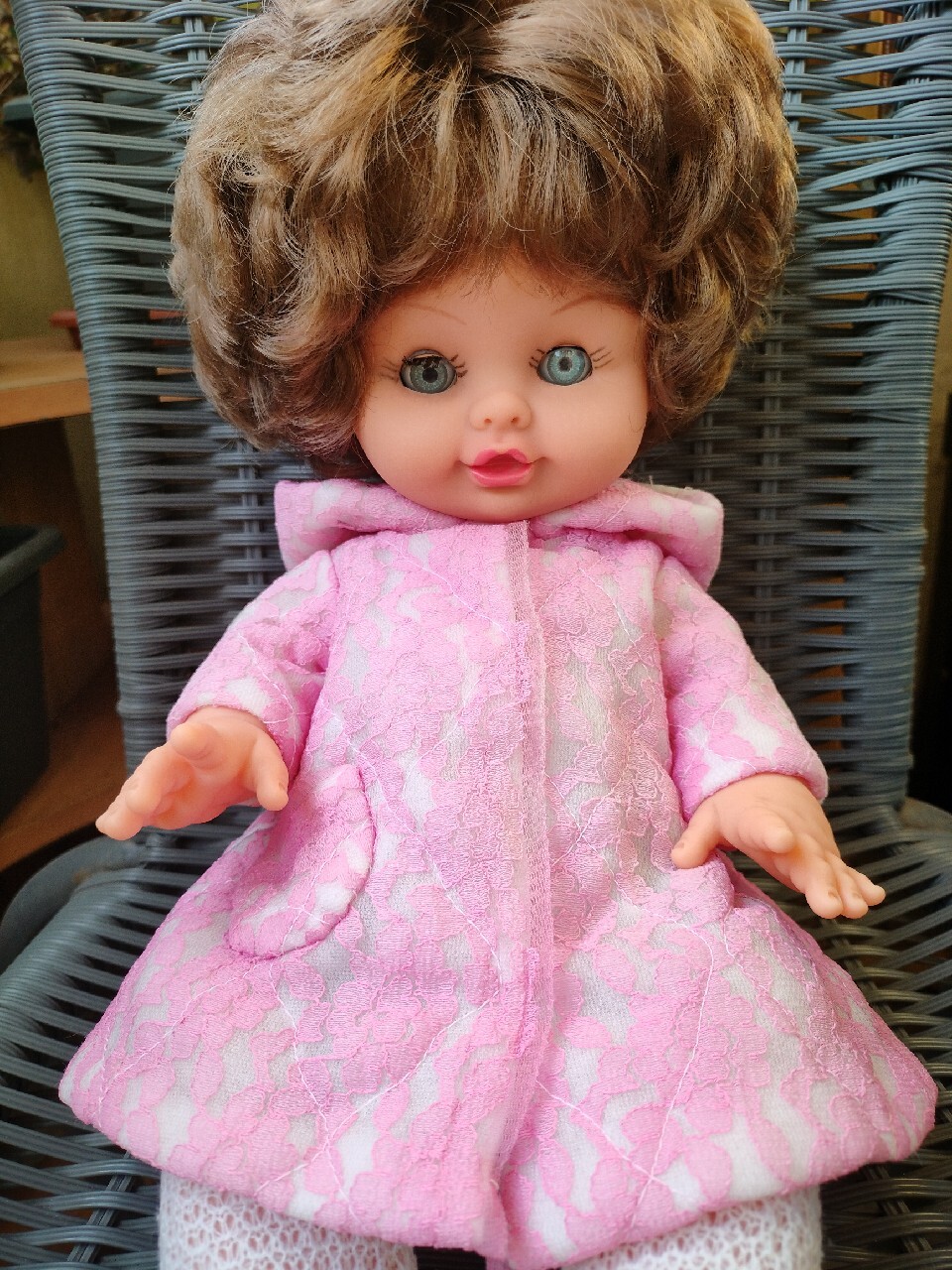 STARA LALKA CZASY PRL MADE IN ITALY STRÓJ | Czeladź | Kup teraz na ...