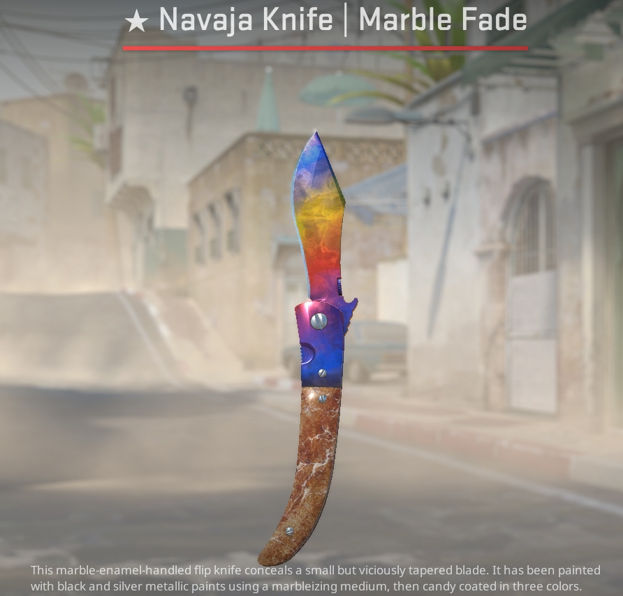 CSGO CS2 Navaja Marble Fade Marmurkowy gradient | Przekolno | Kup teraz ...