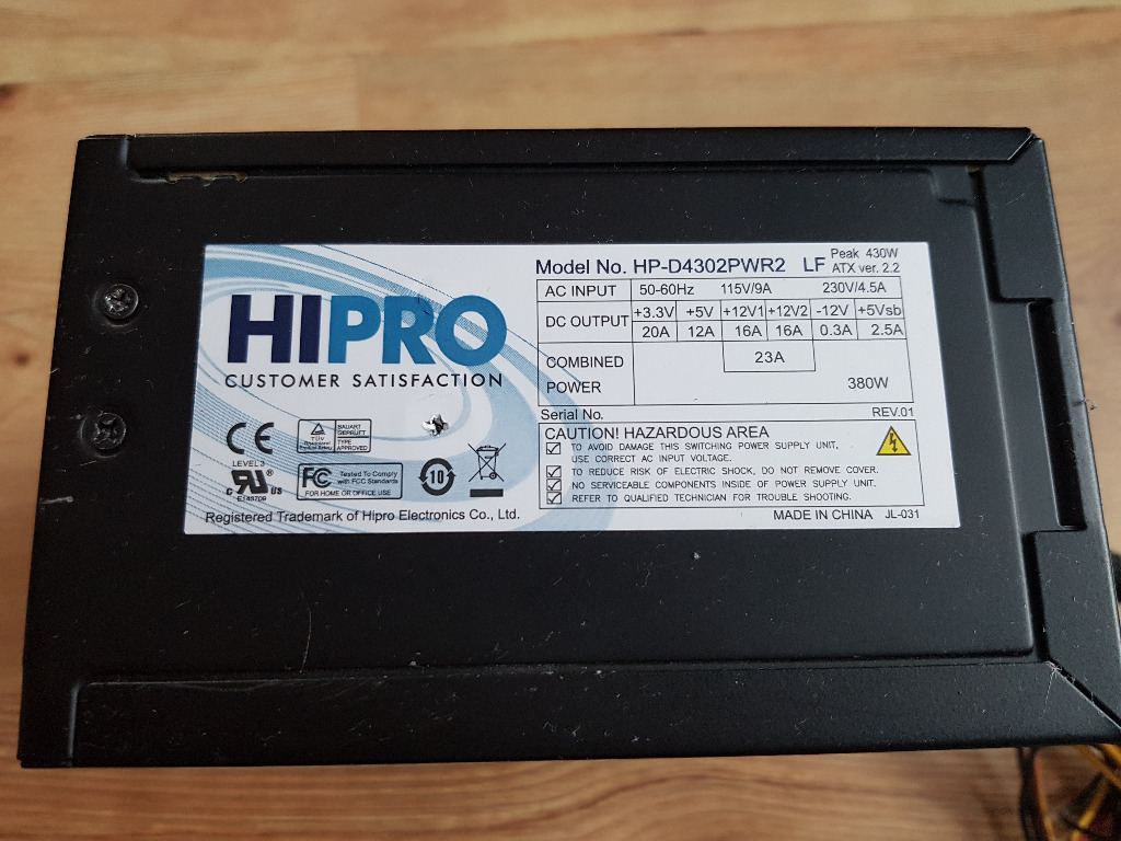 ZASILACZ HIPRO 380W HP-D430PWR2 | Zagórze | Kup teraz na Allegro Lokalnie