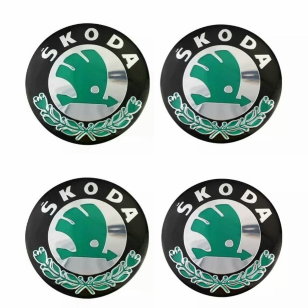 Naklejki 56mm ŠKODA na felgi kołpaki dekielki | Kwidzyn | Kup teraz na ...