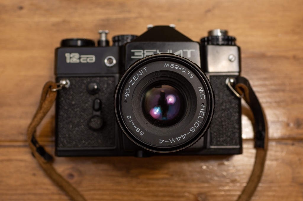 ZENIT 12 CD + obiektyw HELIOS-44M-4 58mm1:2 | Biała Podlaska ...