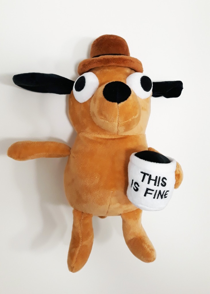 THIS IS FINE mem maskotka pluszowy piesek pluszak pies z PL | Szczecin ...