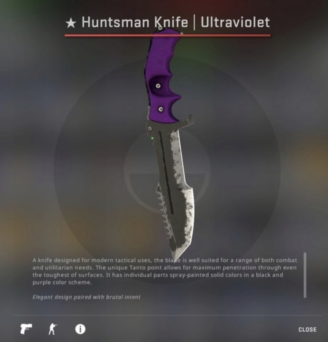 Kosa CS GO Huntsman Knife Ultrafiolet | Warszawa | Kup teraz na Allegro ...