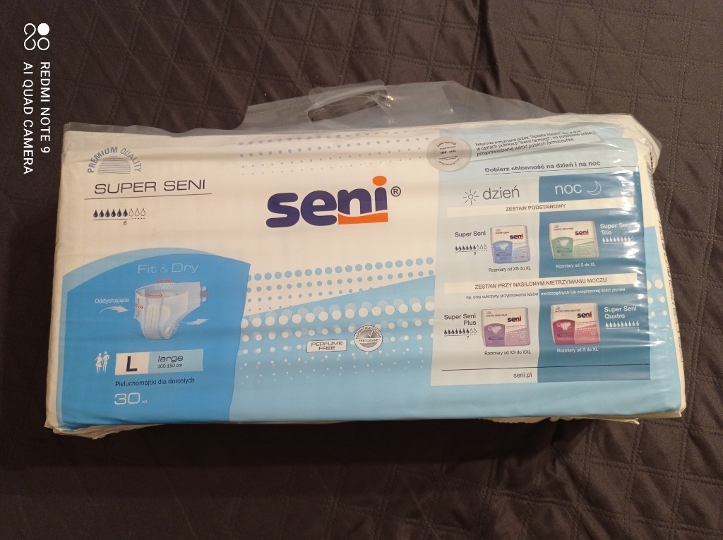 Pieluchomajtki dla dorosłych Super Seni L 30szt | Dąbrowa Górnicza ...