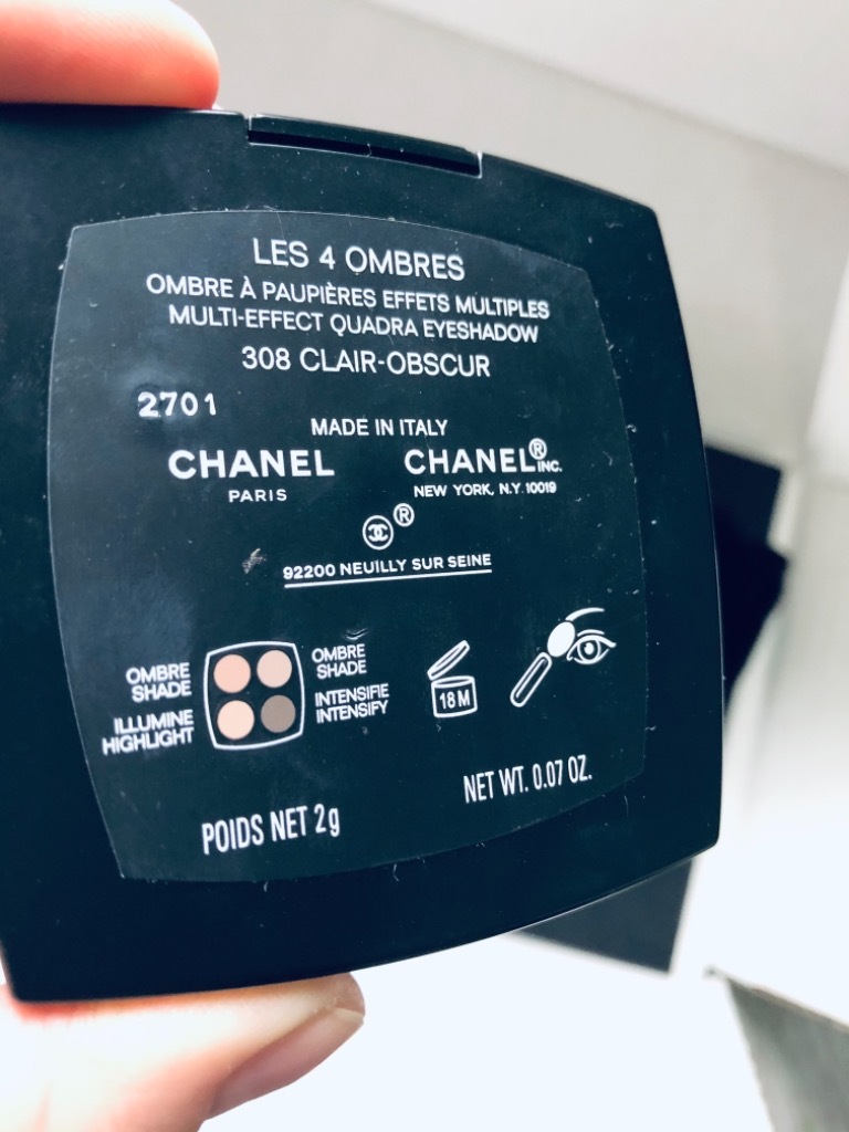 CHANEL Les 4 Ombres 308 Clair Obscur | Góra | Kup teraz na Allegro Lokalnie