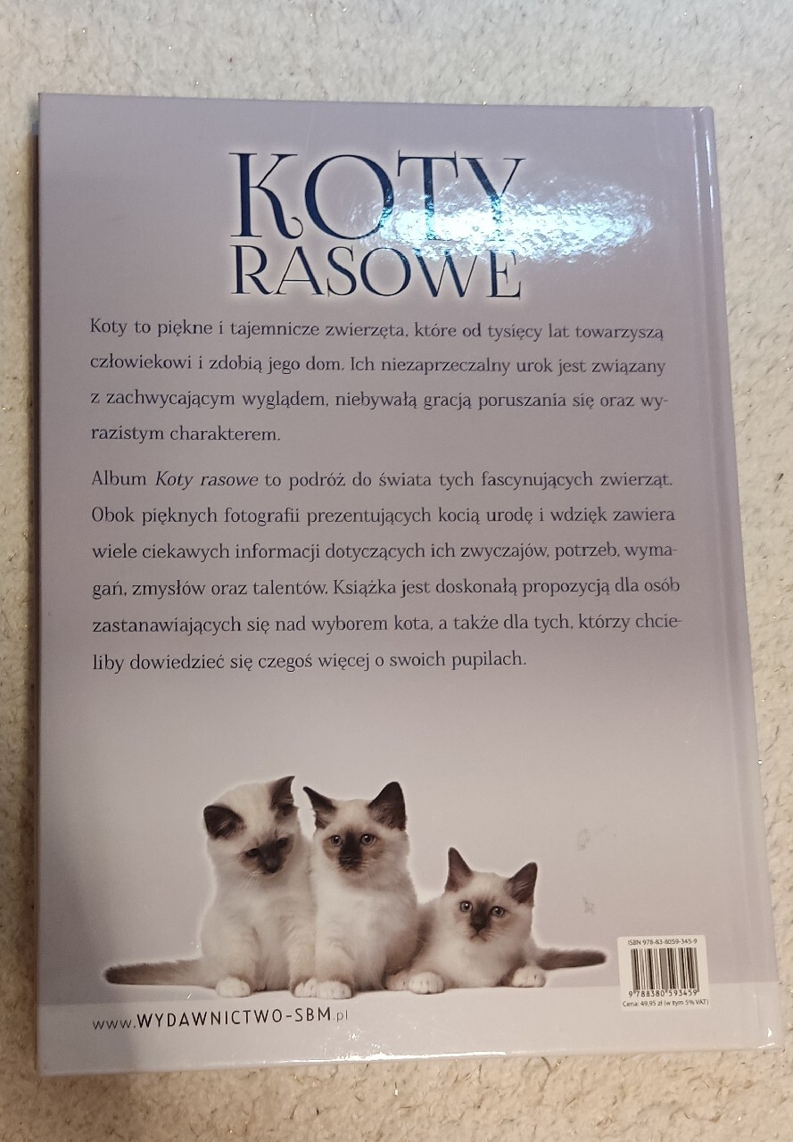 Piękny album Koty Rasowe w twardej oprawie | Chorzów | Kup teraz na Allegro Lokalnie