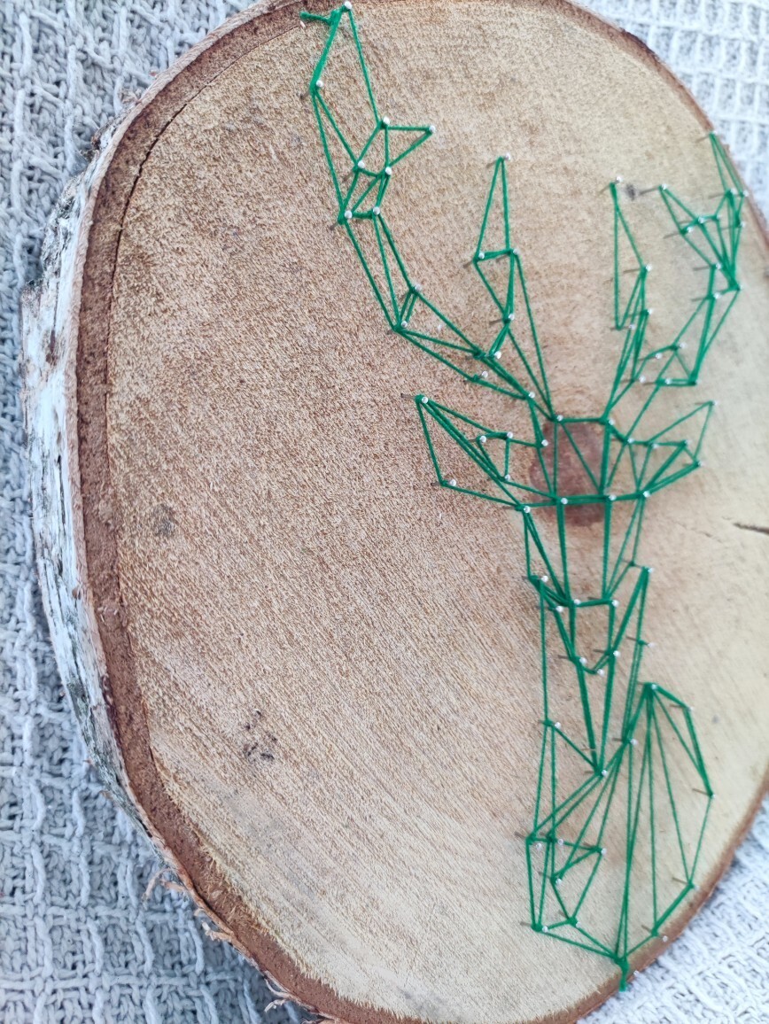 String Art Jeleń, plaster drewna | Kielce | Kup teraz na Allegro Lokalnie