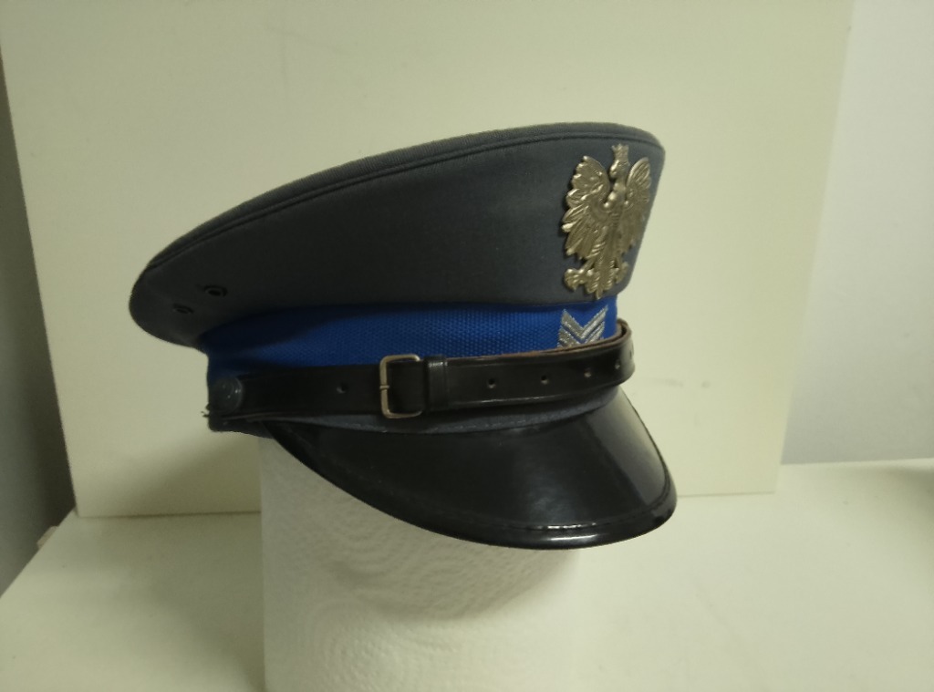 Czapka milicja obywatelska milicjant prl sierżant 55 otok | Nowy Dwór ...