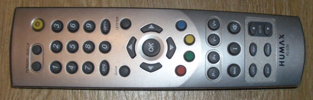 Pilot dekoderów Humax RS636 lista w i | Trzebniów osada Ostrężnik | Kup ...