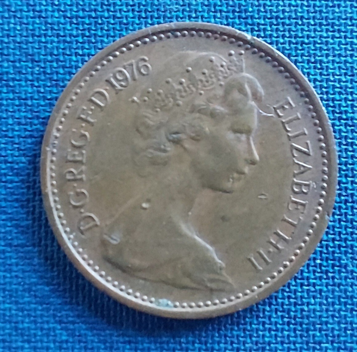 Moneta Wielka 1 2 pensa new half penny 1976 | Kętrzyn | Kup teraz na ...