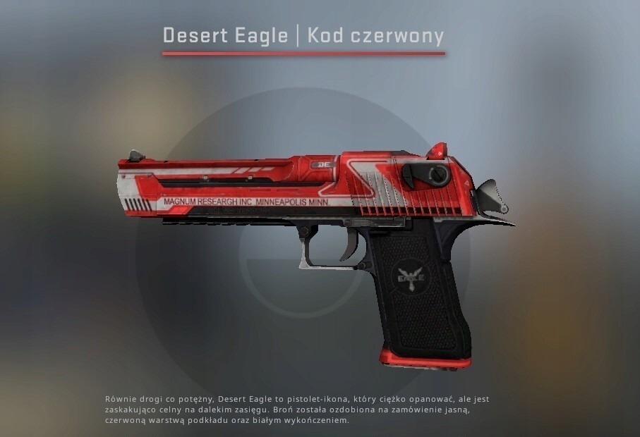 Desert Eagle Kod czerwony FT 3/5 SKINY CS GO STEAM | Stara Błotnica ...