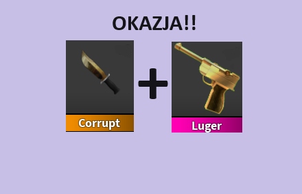 Mm2 Roblox Corrupt - Niska cena na Allegro.pl