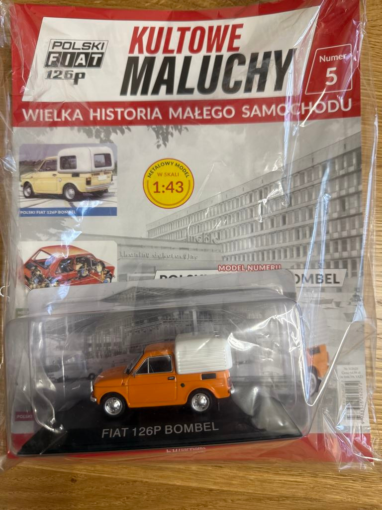 Fiat 126P BOMBEL Kolekcja KULTOWE MALUCHY 5 2025 1:43 | Rybnik | Kup ...