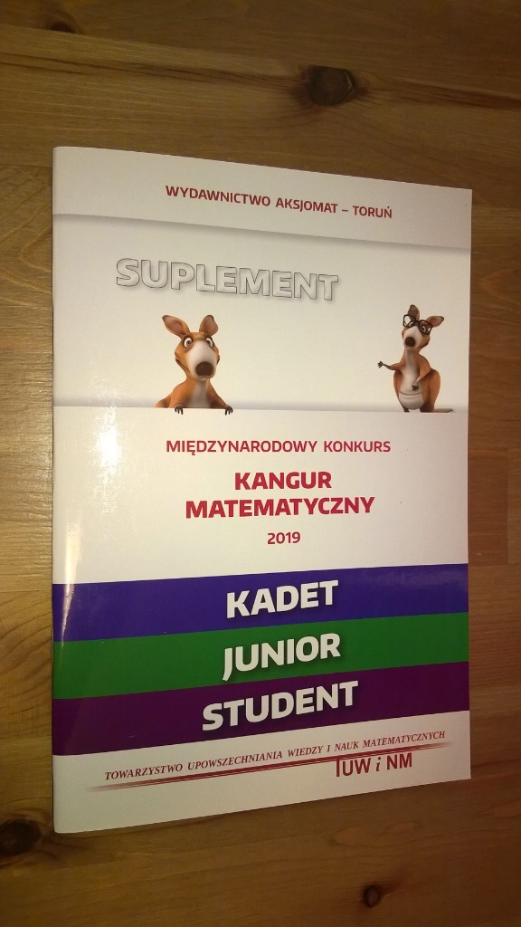 Kangur matematyczny 2019. Kadet, junior, student. | Warszawa | Kup ...
