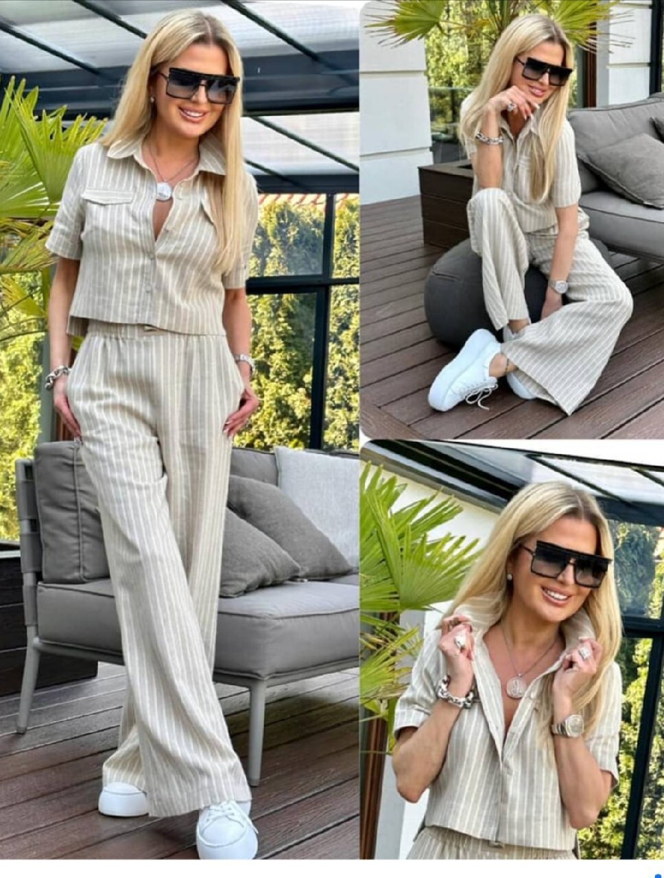 Lniany komplet by o lala roz.S | Ostrołęka | Kup teraz na Allegro Lokalnie