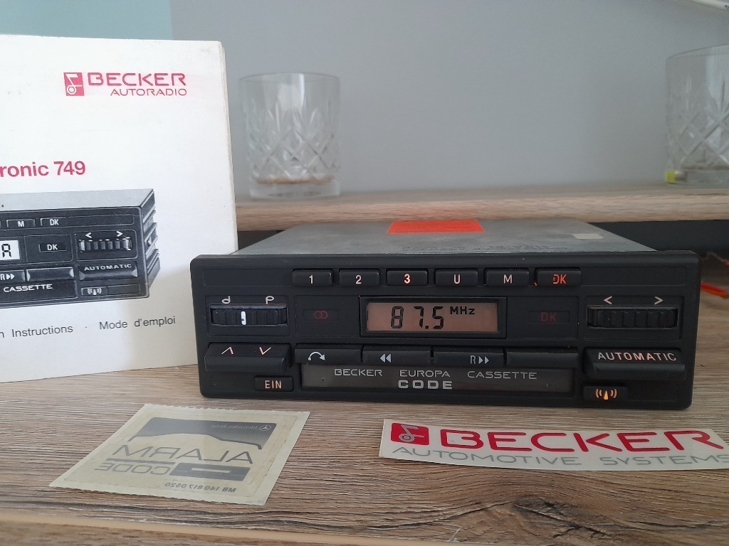 Radio Mercedes Becker Europa 749 w124 w126 w201 | Koszalin | Kup teraz ...