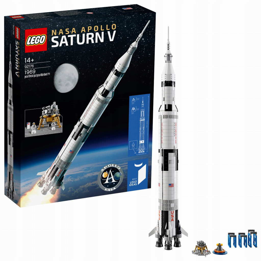 LEGO Ideas 92176 Rakieta NASA Apollo Saturn NOWY | Konin | Kup teraz na ...