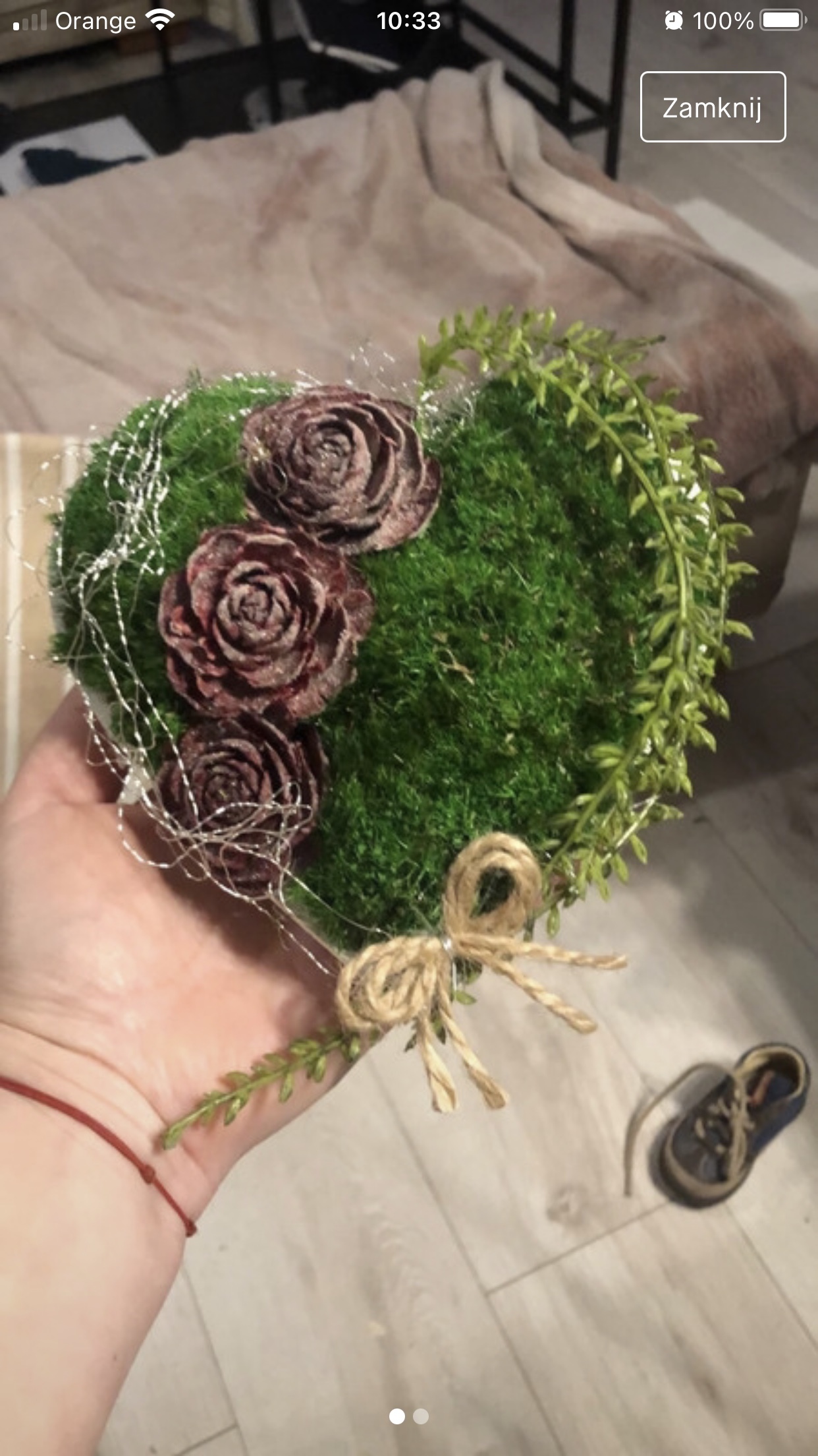 ArtSZAŁ Serce z mchu | LUBOŃ | Kup teraz na Allegro Lokalnie