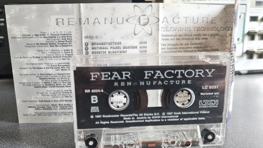 FEAR FACTORY - "Remanufacture" kaseta | Warszawa | Kup teraz na Allegro ...