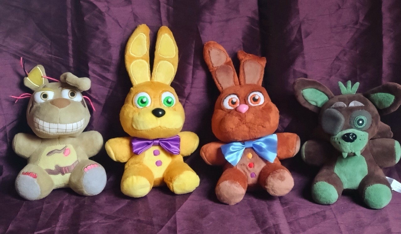 Pluszaki Maskotki FNAF Spring Bonnie Springtrap Phantom Foxy Chocolate ...