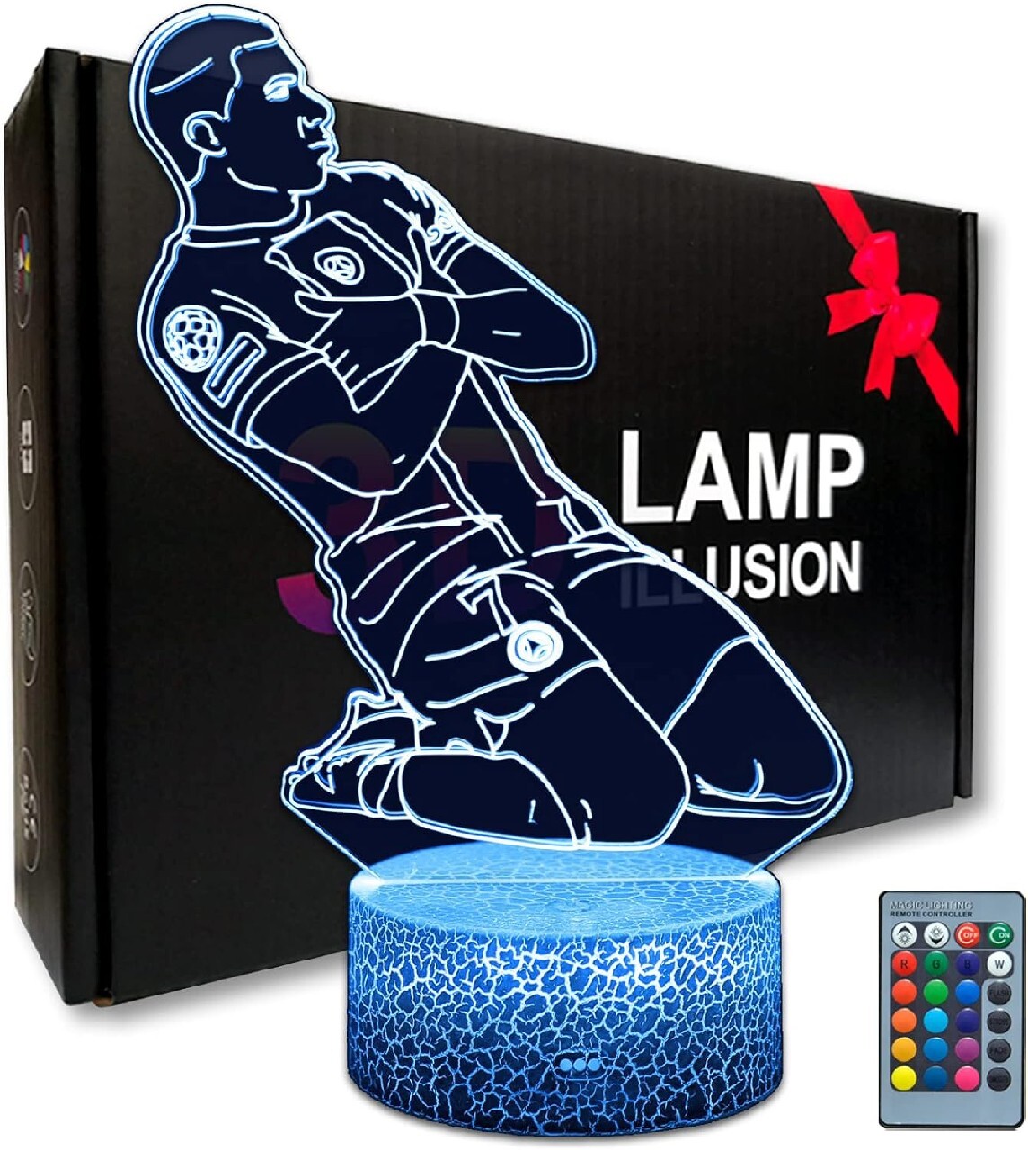 LAMPKA NOCNA 3D LED RGBW MBAPPE + BRELOK | Lesznowola | Kup teraz na ...