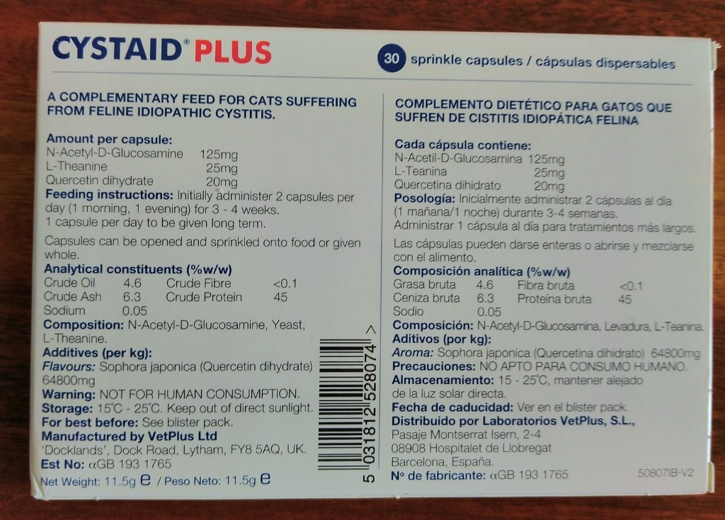 CYSTAID PLUS KOTY UKŁAD MOCZOWY 30 KAPSUŁEK | Malbork | Kup teraz na ...