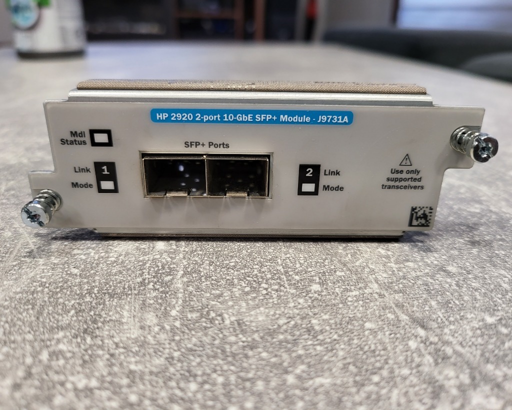 HPE J9731A 2920 2-port 10GbE SFP+ | Łódź | Kup teraz na Allegro Lokalnie HPE J9731A 2920 2-port 10GbE SFP+ | Łódź | Kup teraz na Allegro Lokalnie