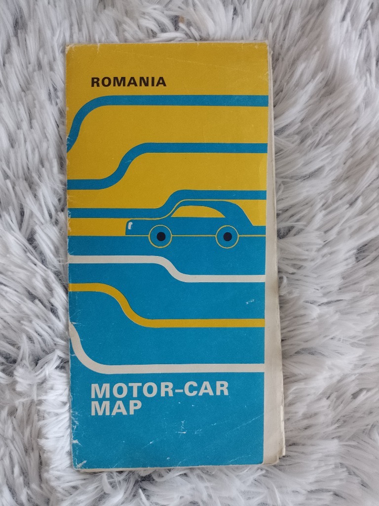 ROMANIA MOTOR CAR MAP stara mapa | Rzeszów | Kup teraz na Allegro Lokalnie