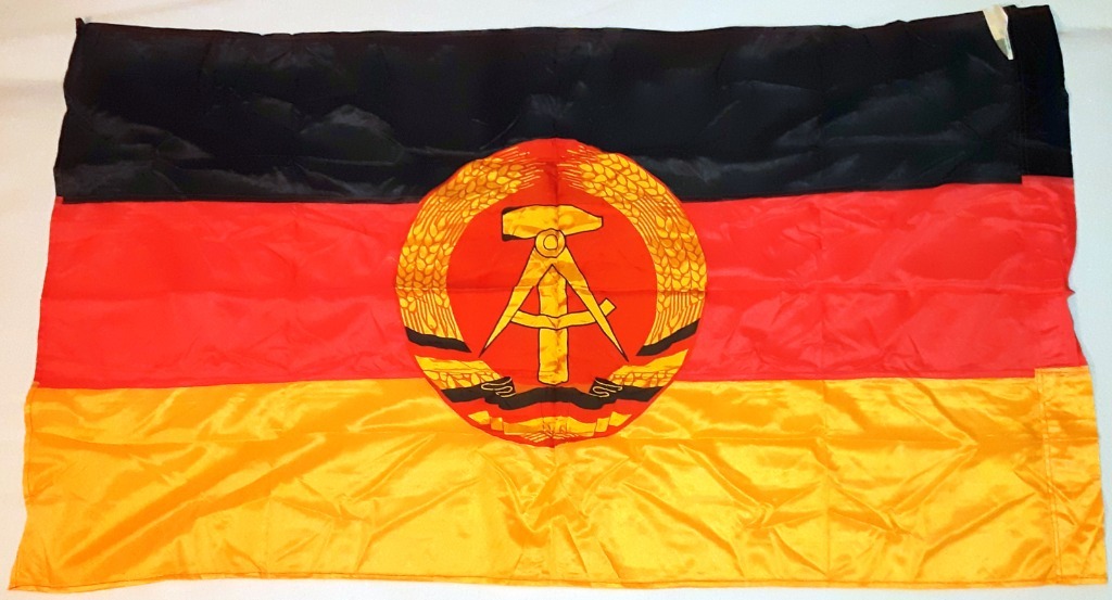 Flaga NRD 80x135cm metka z epoki PRL | Warszawa | Kup teraz na Allegro ...