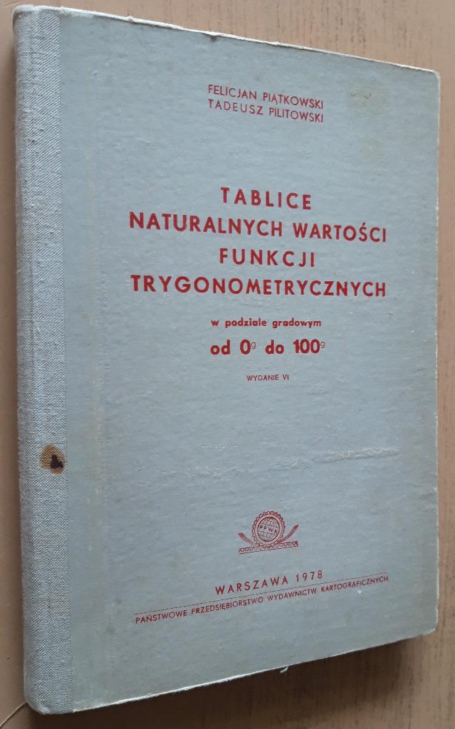 Tablice naturalnych wartości funkcji trygonometrycznych | Suwałki | Kup ...