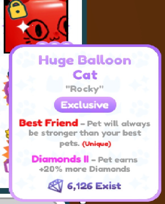 Pet Simulator X Huge Red Balloon Cat Exclusive PSX | Gdańsk | Kup teraz ...