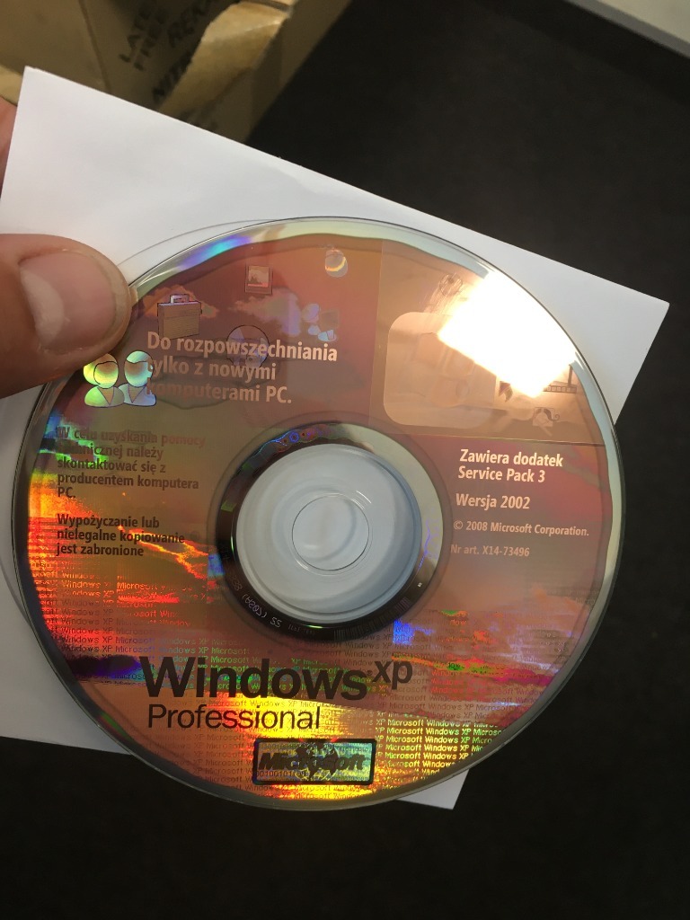 Płyta windows XP Professional SP3 service pack3 | Warszawa | Kup teraz ...