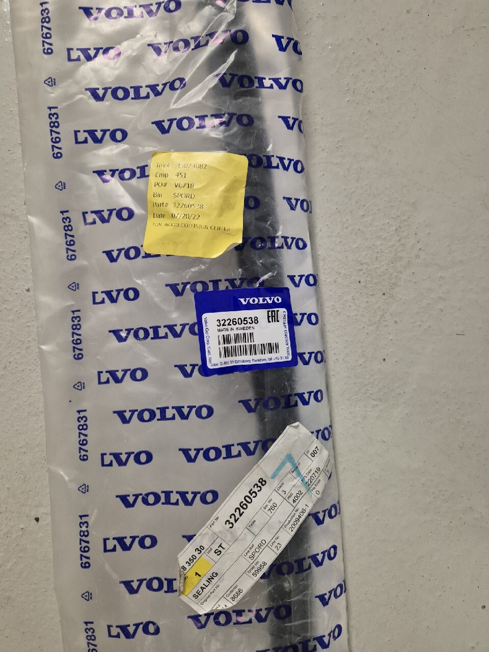 Volvo S60 Uszczelnienie Osłony w Atrapy chłodnicy (grille, kratki ...