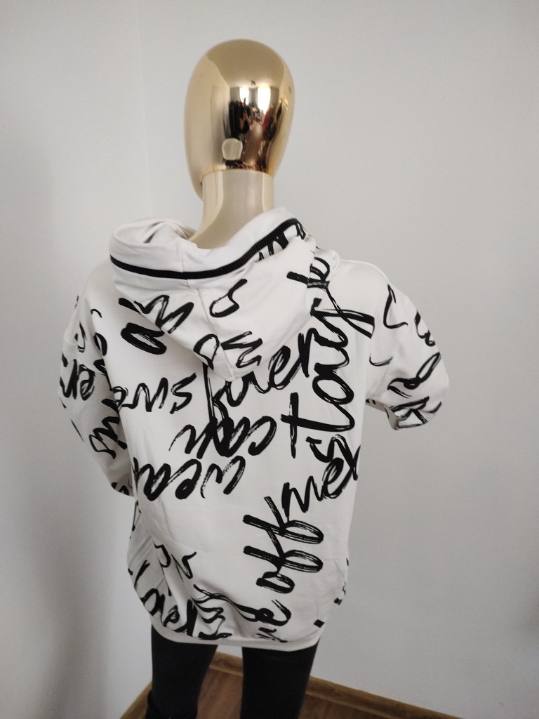 Bluza Megi collection biała litery s/m | Biała | Kup teraz na Allegro ...